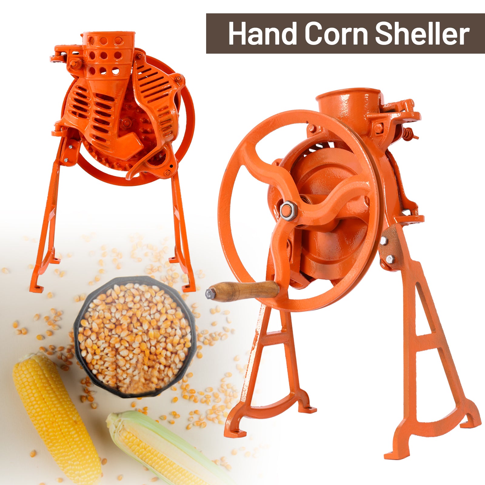 ELECWISH Manual Farm Corn Sheller - Heavy Duty, Efficient Threshing ...