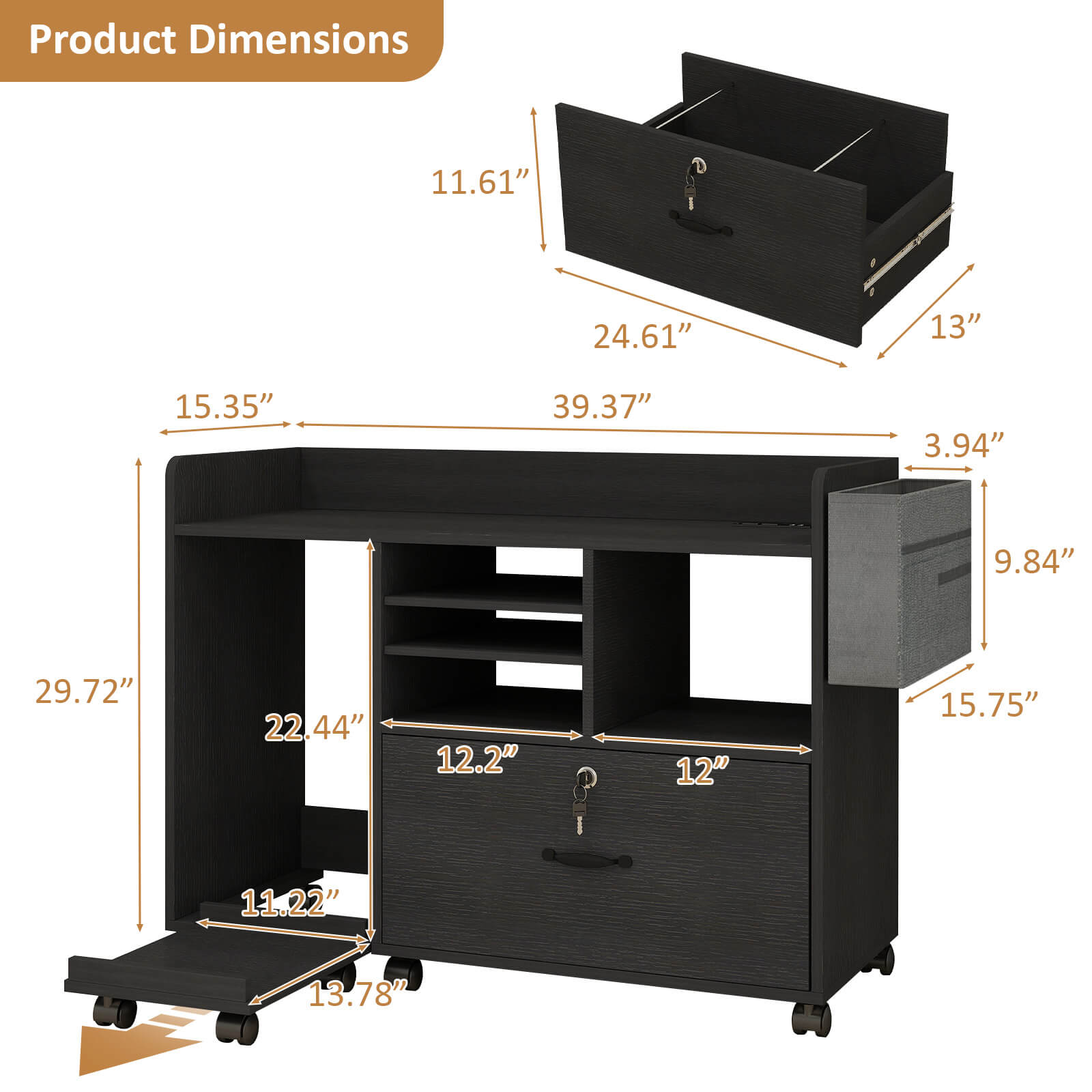 File Cabinet Printer Stand